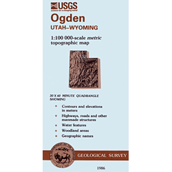 Ogden, Utah - 30x60 Minute USGS Topographic Map – The Natural Resources ...