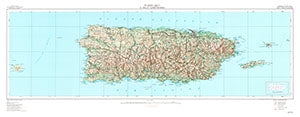 Shaded Relief Map of Puerto Rico – Natural Resources Map & Bookstore