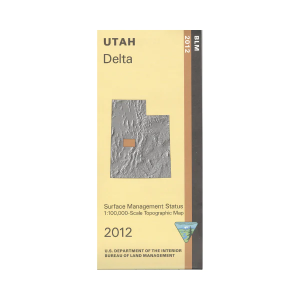 Delta, Utah - 30x60 Minute BLM Surface Management Map – Natural ...