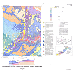 Geologic map of the Jones Hole quadrangle, Uintah County, Utah, and Mo ...