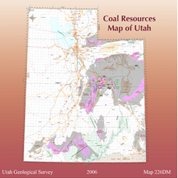 Coal resource map of Utah (M-226dm) – Natural Resources Map & Bookstore