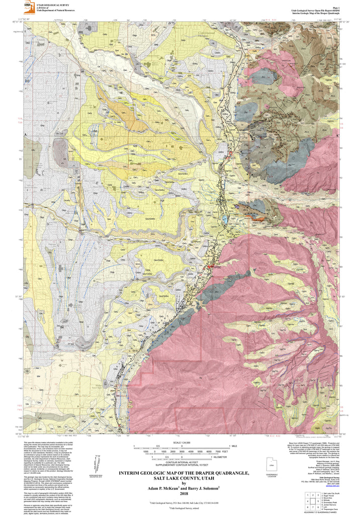 Interim Geologic Map of the Draper Quadrangle, Salt Lake and Utah Coun ...