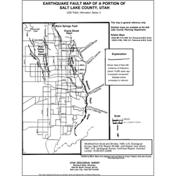 Earthquake fault map of a portion of Salt Lake County, Utah – Natural ...
