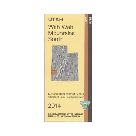 Wah Wah Mountains South, Utah - 30x60 Minute BLM Surface Management Ma ...